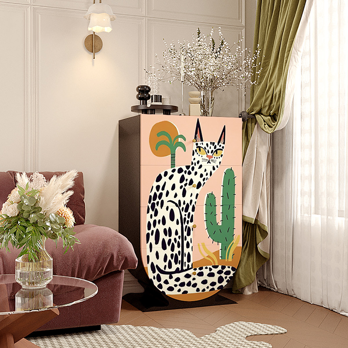 Foundry Select French cream-style high-end decorative cabinet | Wayfair