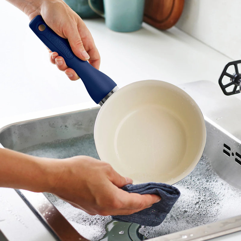 GreenPan Rio Healthy Ceramic Nonstick 16 Piece Cookware Set, Oxford ...