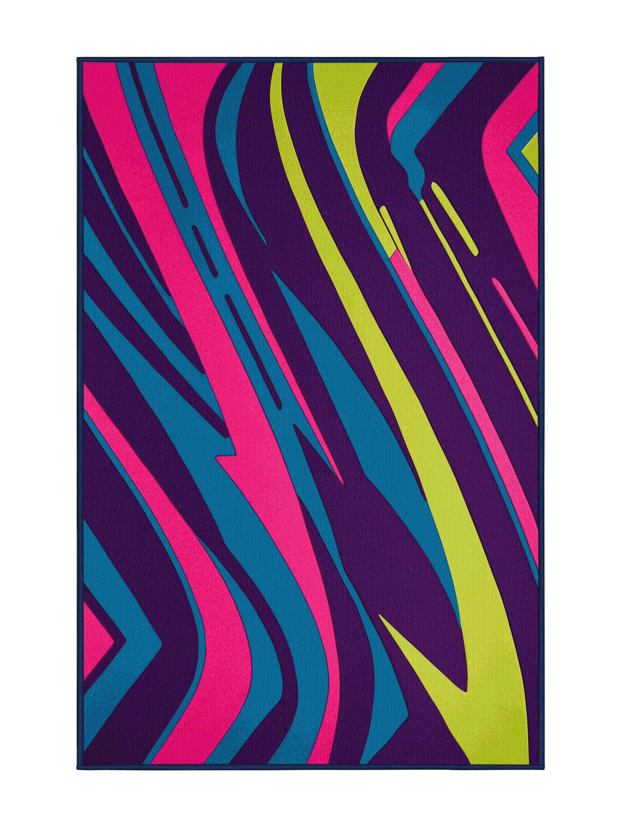 Ivy Bronx Glowbeam Grid Rug | Wayfair