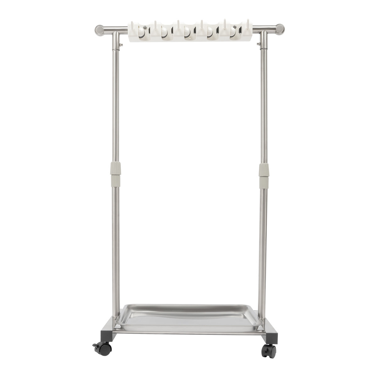 WFX Utility™ Cleaning Supplies Organizer Broom Holder With 4-Wheels ...