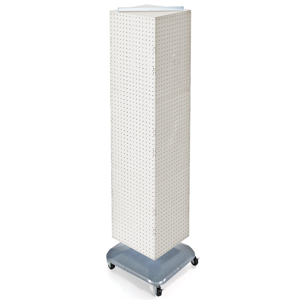 Azar Displays Four-Sided Pegboard Tower Floor Display on Revolving ...
