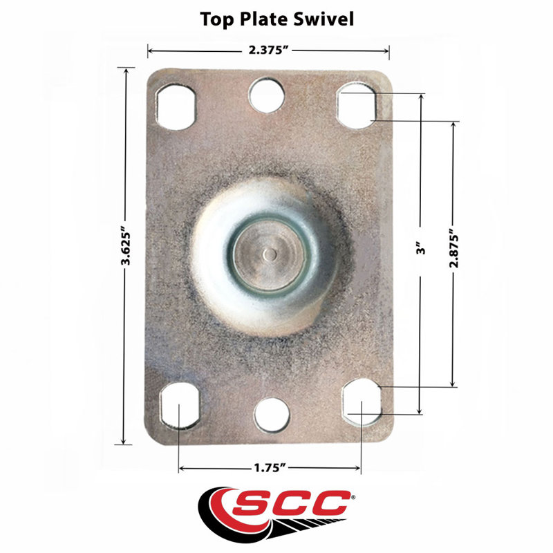 Service Caster V-Groove Semi Steel Cast Iron Swivel Caster | Wayfair