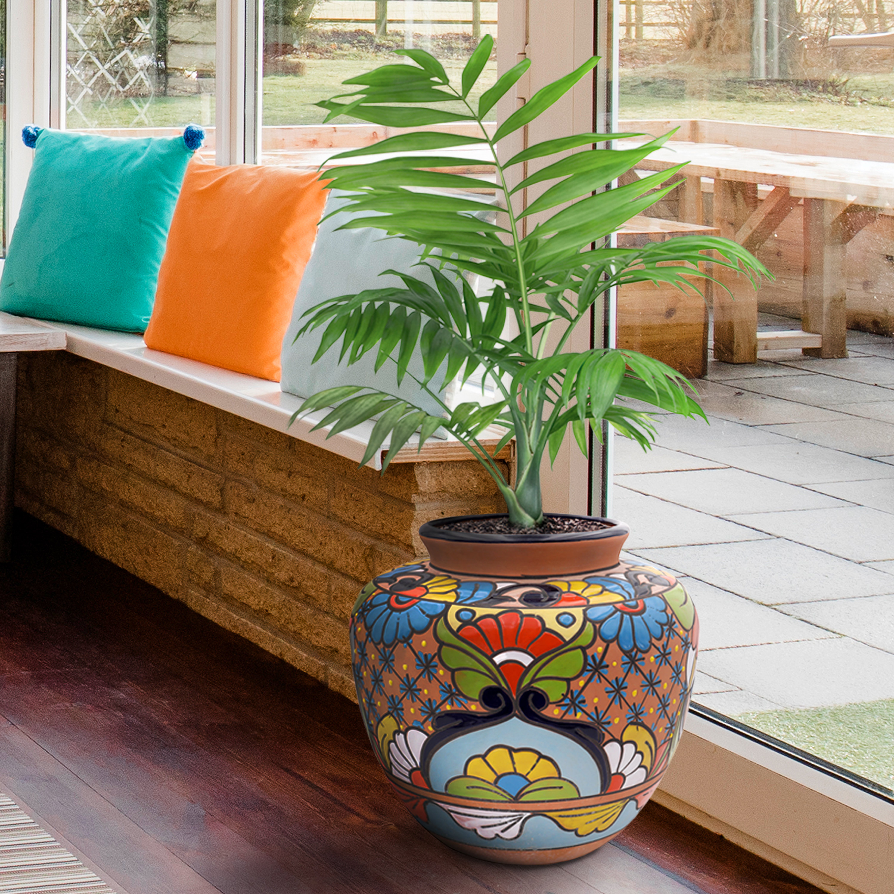 Evergreen Enterprises, Inc Tilted Chata Ceramic Pot Planter & Reviews ...
