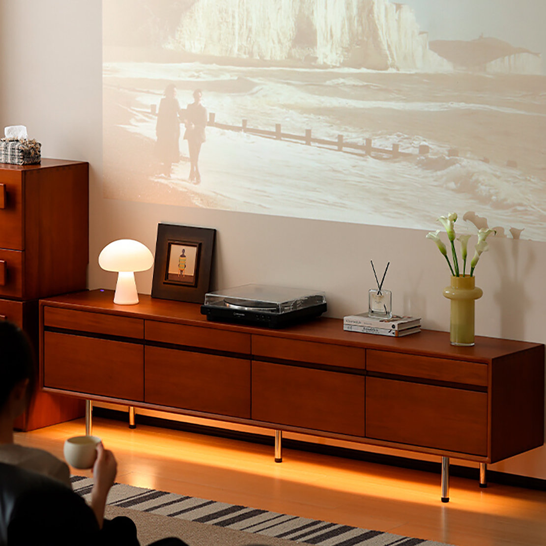 ComfyFurnituress Vintage TV cabinet with plenty of storage space | Wayfair