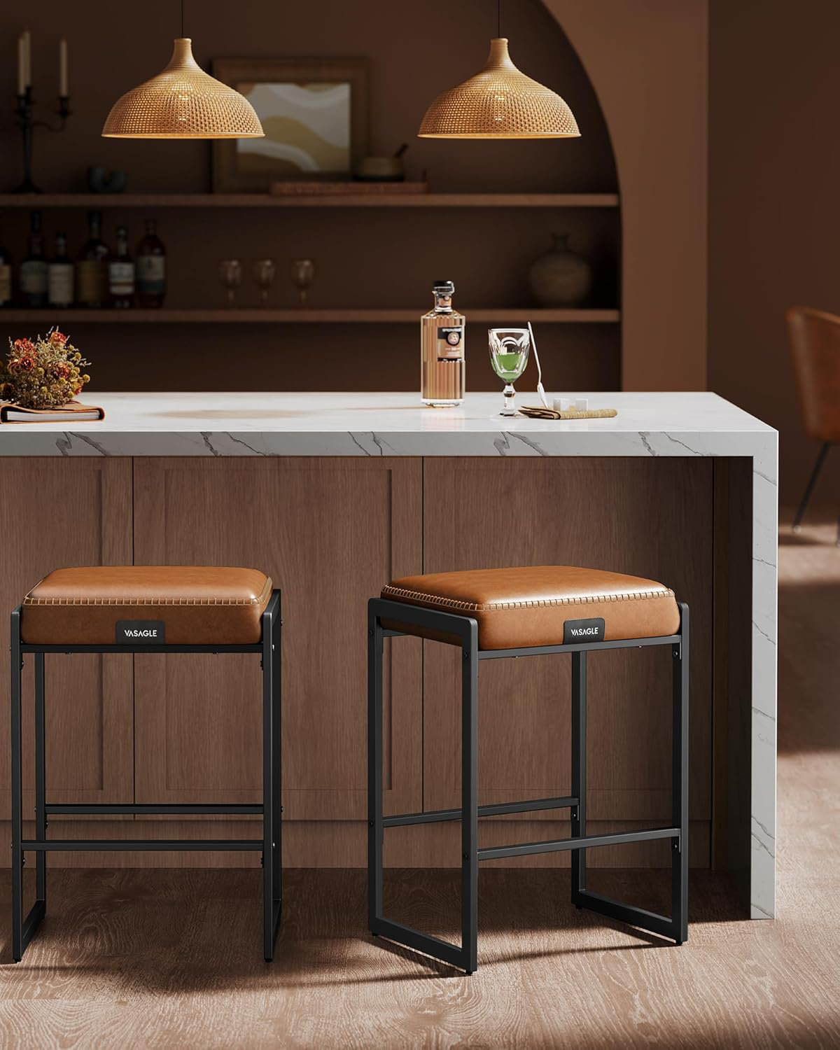 17 Stories Collection - Bar Stools Set of 2, Counter Height Bar Stools ...