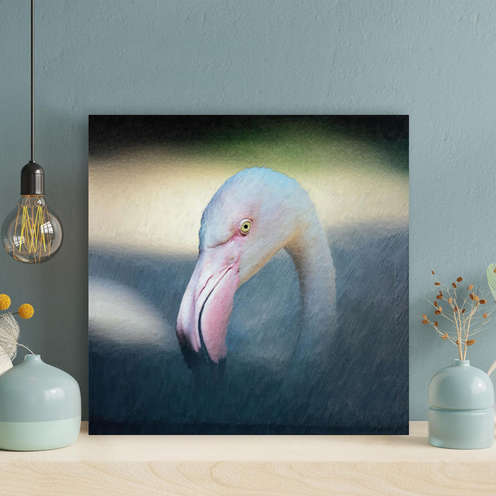 Bayou Breeze Flamingo Portrait - Wrapped Canvas Painting - Wayfair Canada
