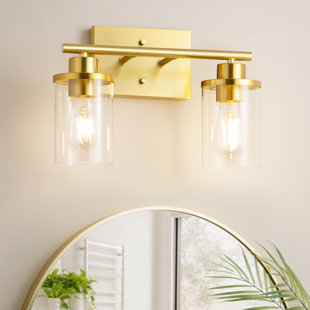 Gold Bathroom Vanity Lighting You'll Love | Wayfair
