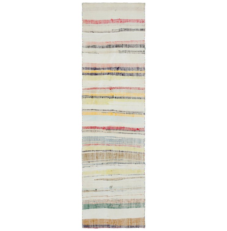 Latitude Vive Palmerai Striped Hand Woven Hand Knotted 077 X 278 Beige ...
