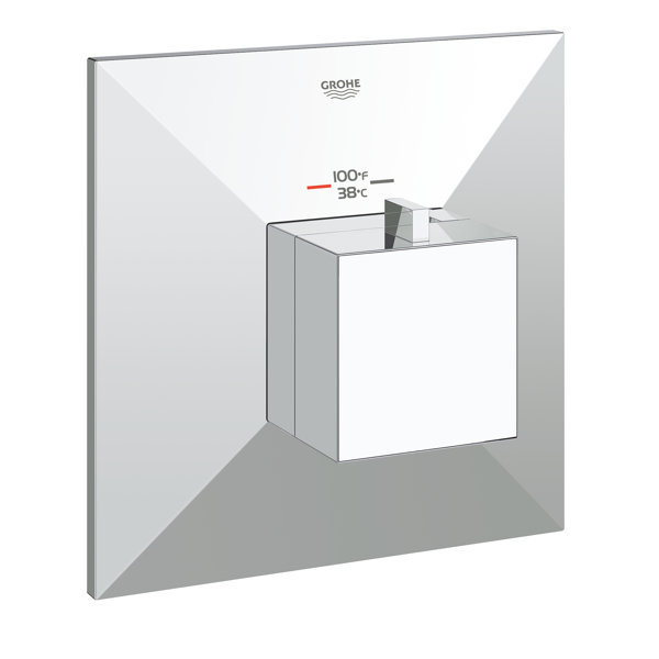 GROHE Allure Brilliant Thermostatic Volume Control Valve Trim | Wayfair