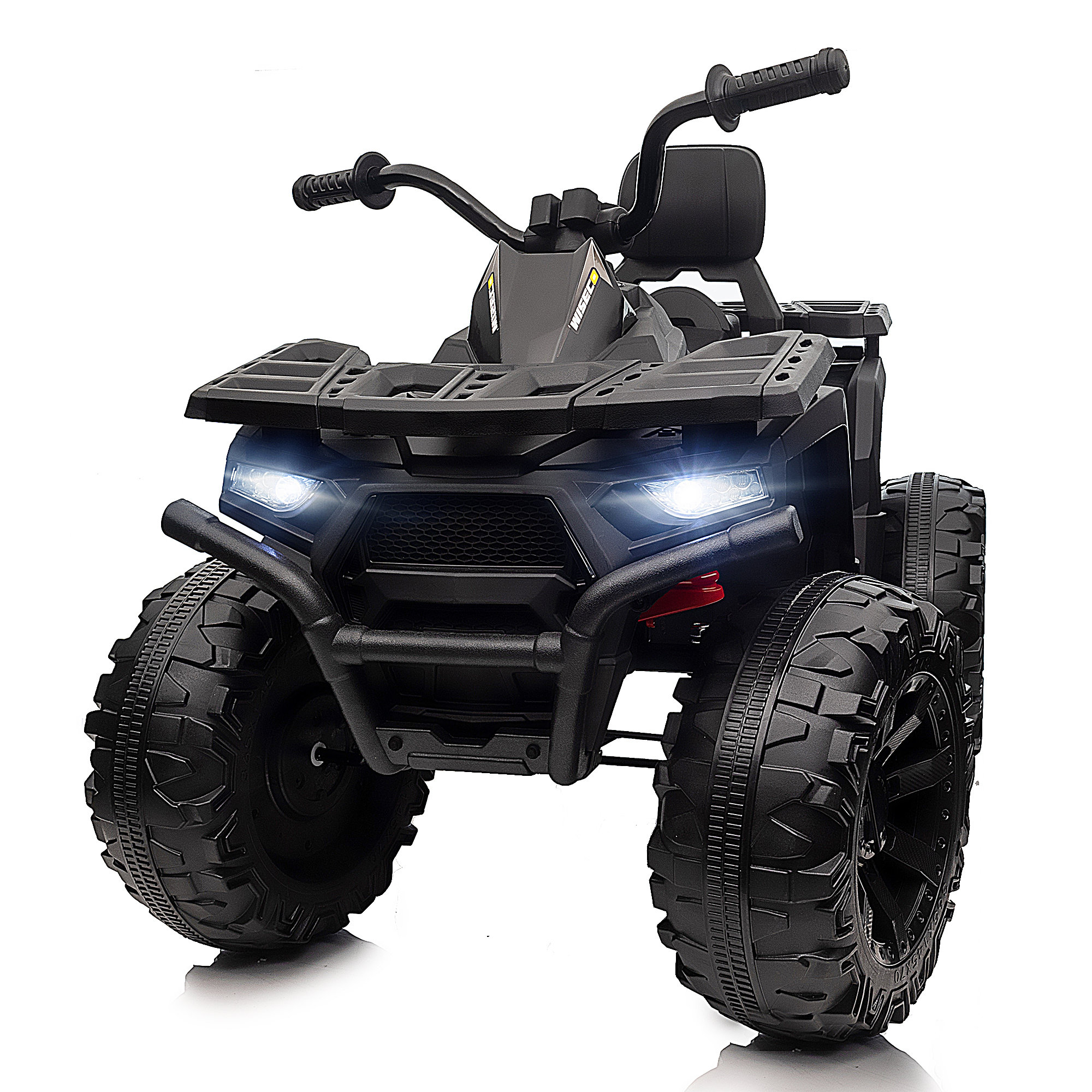 Outfunny 24V Ride on Toys, 2-Seater Kids ATV 4 Wheeler with Bluetooth ...