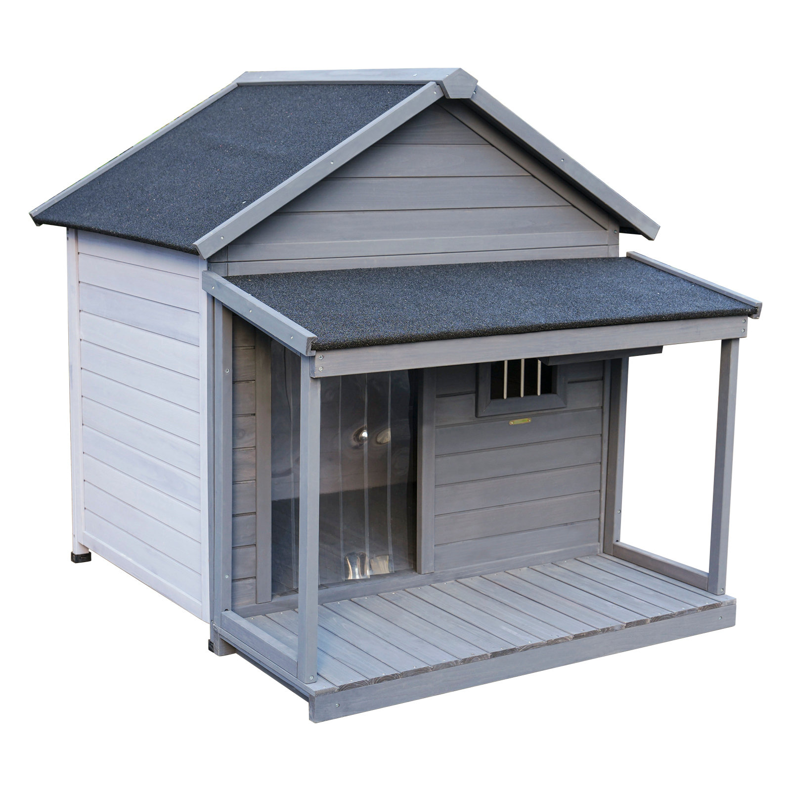 One Allium Way® Large balcony doghouse, 44.2" long x 44.6" wide x 44.6 ...