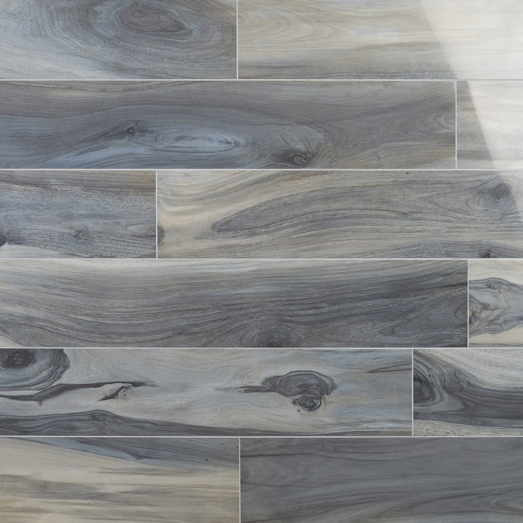 Bond Tile Amazonas Tiger 8" x 48" Porcelain Wood Look Wall and Floor Tile