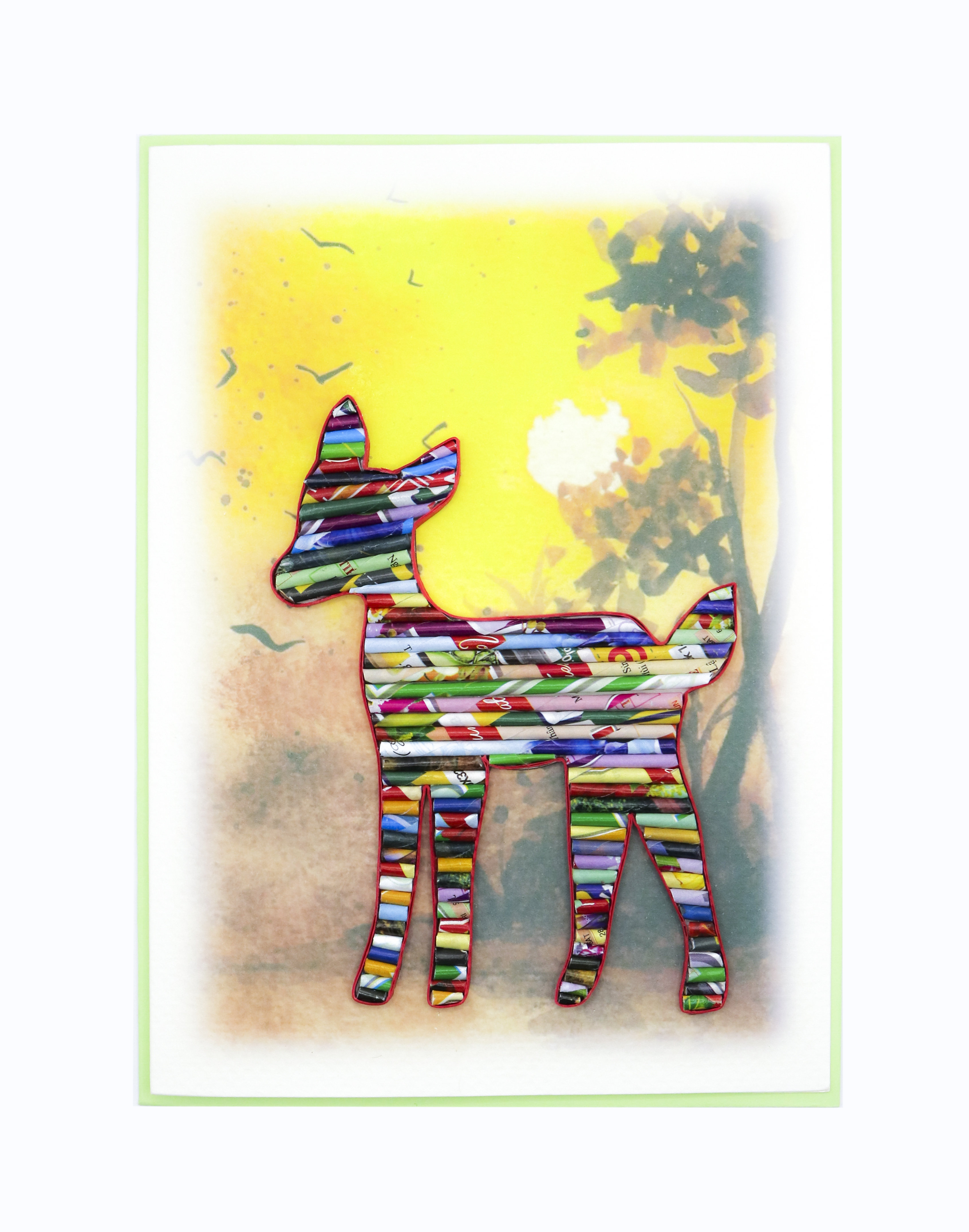 Loving Nature Deer Greeting Card | Wayfair