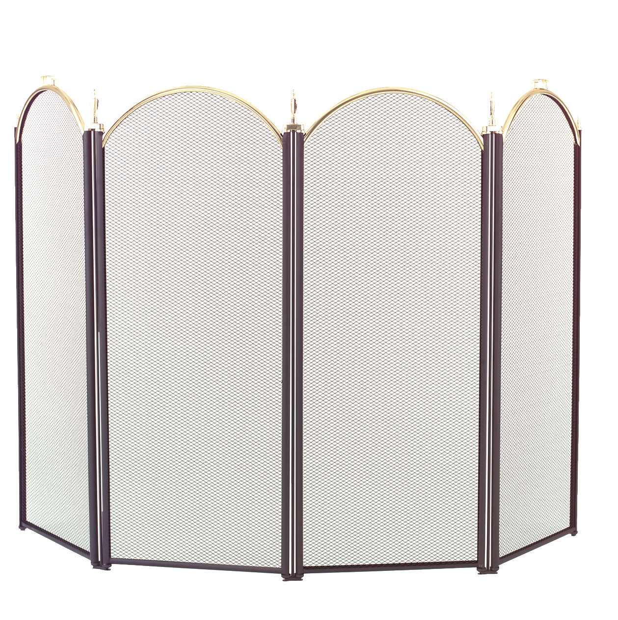 House of Hampton® Insco 4 Panel Steel Fireplace Screen - Wayfair Canada