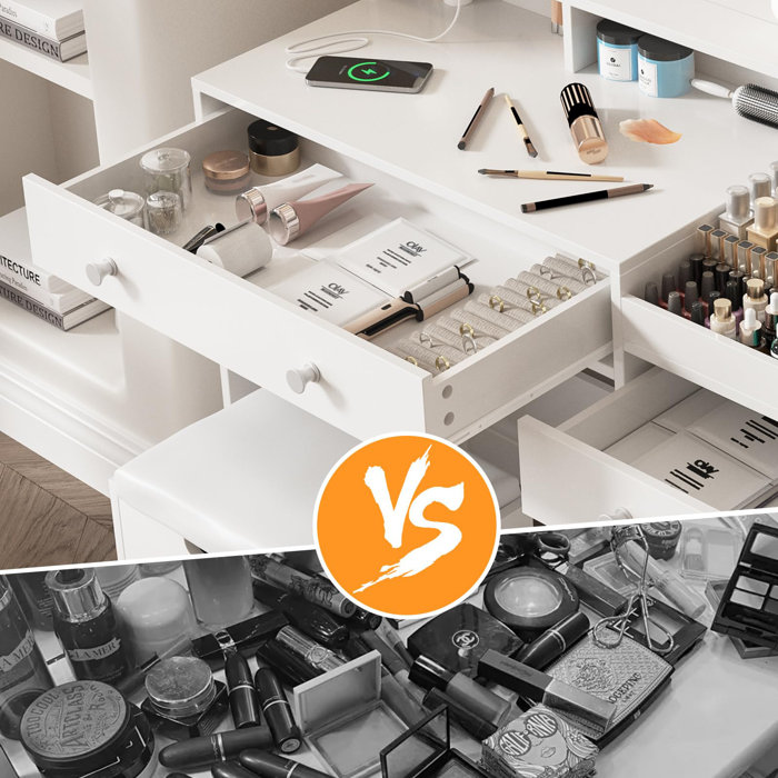 17 Stories Jonuz Vanity & Reviews | Wayfair