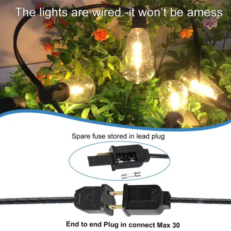 The Holiday Aisle® Outdoor String Lights | Wayfair