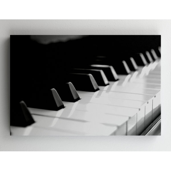 17 Stories Piano Keyboard Canvas Print Z07141 | Wayfair.co.uk