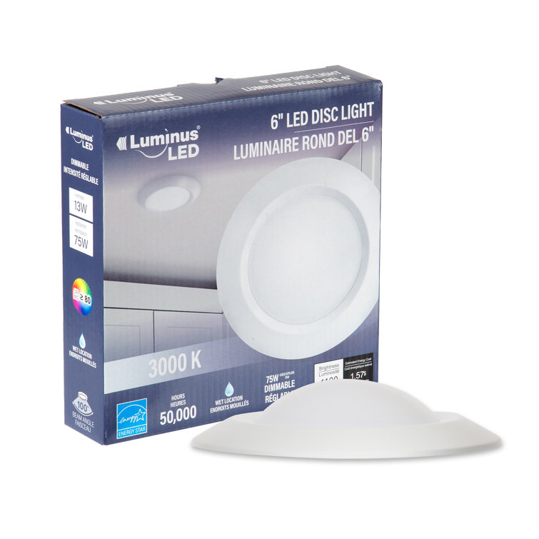 Luminus 6" Ultra Slim 3000K LED Canless Recessed Lighting Kit - Wayfair ...