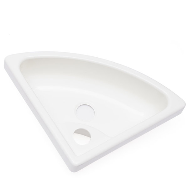 CNCEST 11.02''Corner Triangle Bathroom Sink - Wayfair Canada
