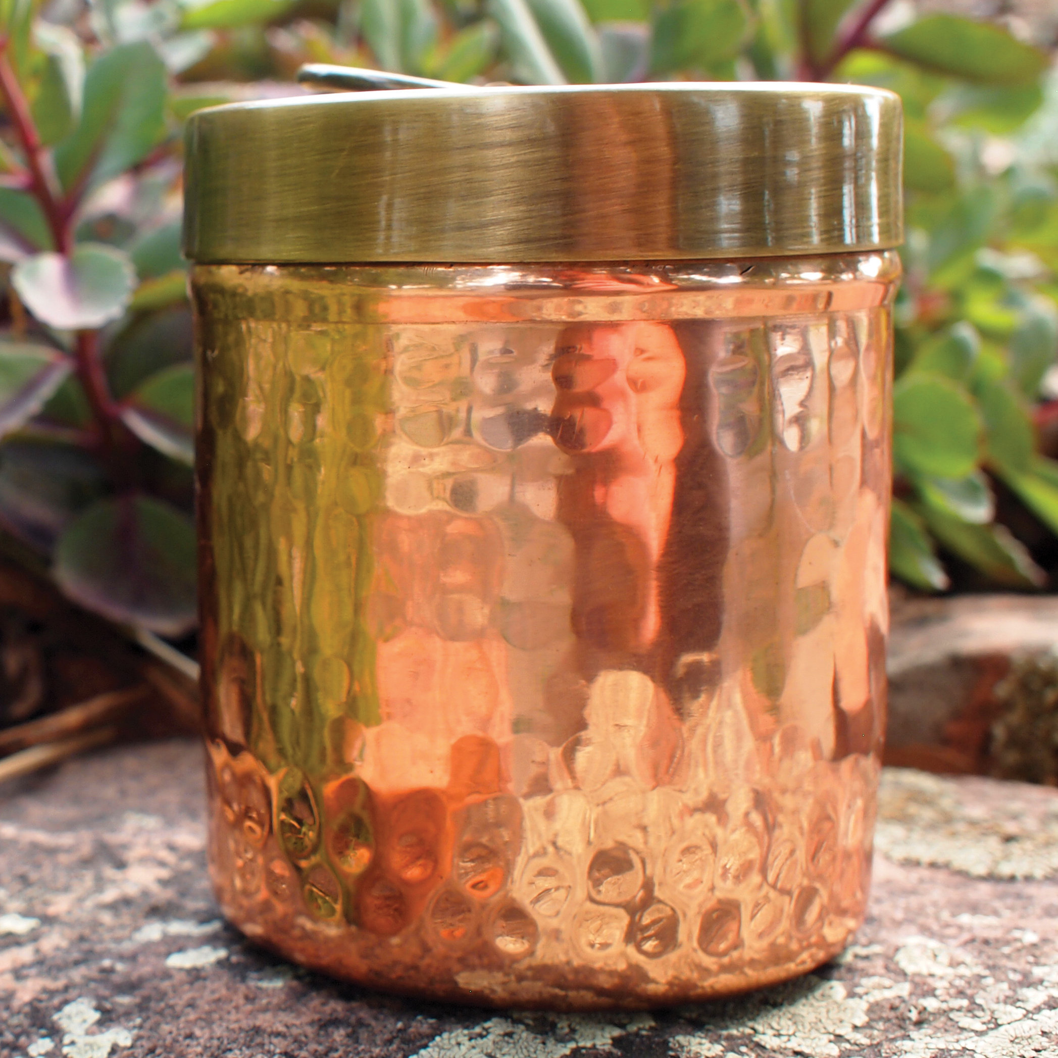Alchemade Hammered Copper Storage Jar | Wayfair