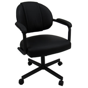 Tobias Designs 4 - Swivel Metal Caster Dining Chairs - M-70 Style ...