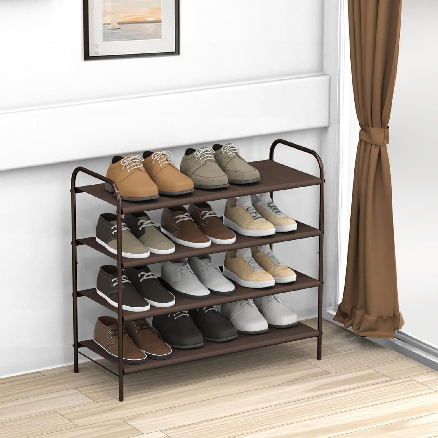 Ivy Bronx 4-Tier Shoe Rack Storage Organizer - Wayfair Canada