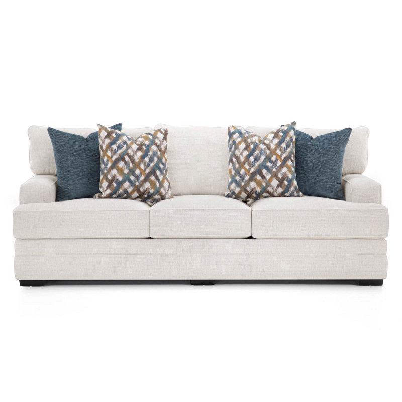 Wade Logan® Terrin 101.5" Recessed Arm Sofa with Reversible Cushions ...
