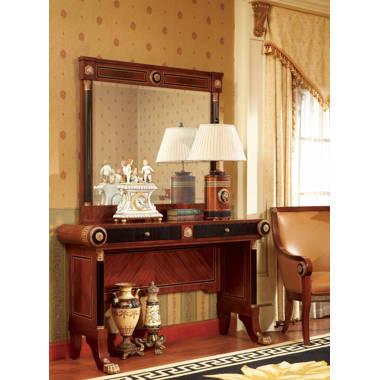 InfinityFurnitureImport Gigasso Solid Wood Flat Wall Mirror | Wayfair