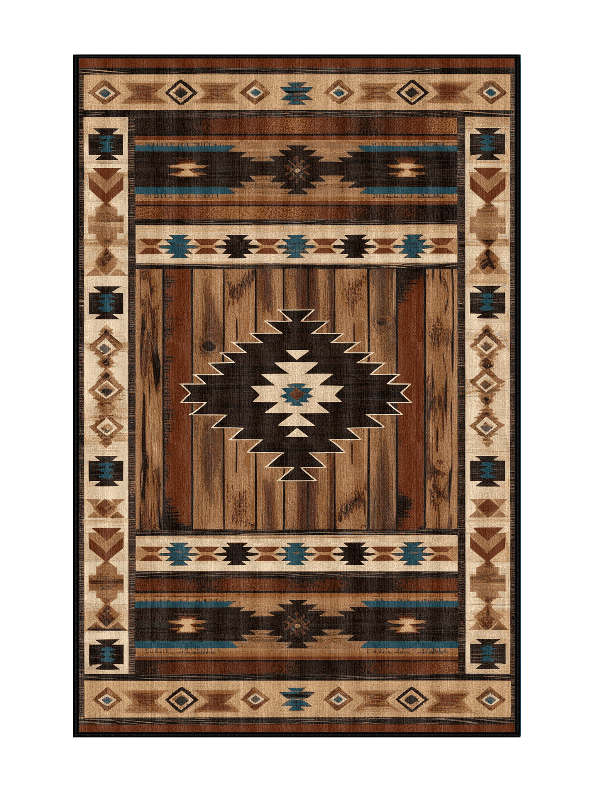 Foundry Select Washable Western Ranch Southwestern Area Rug | Wayfair