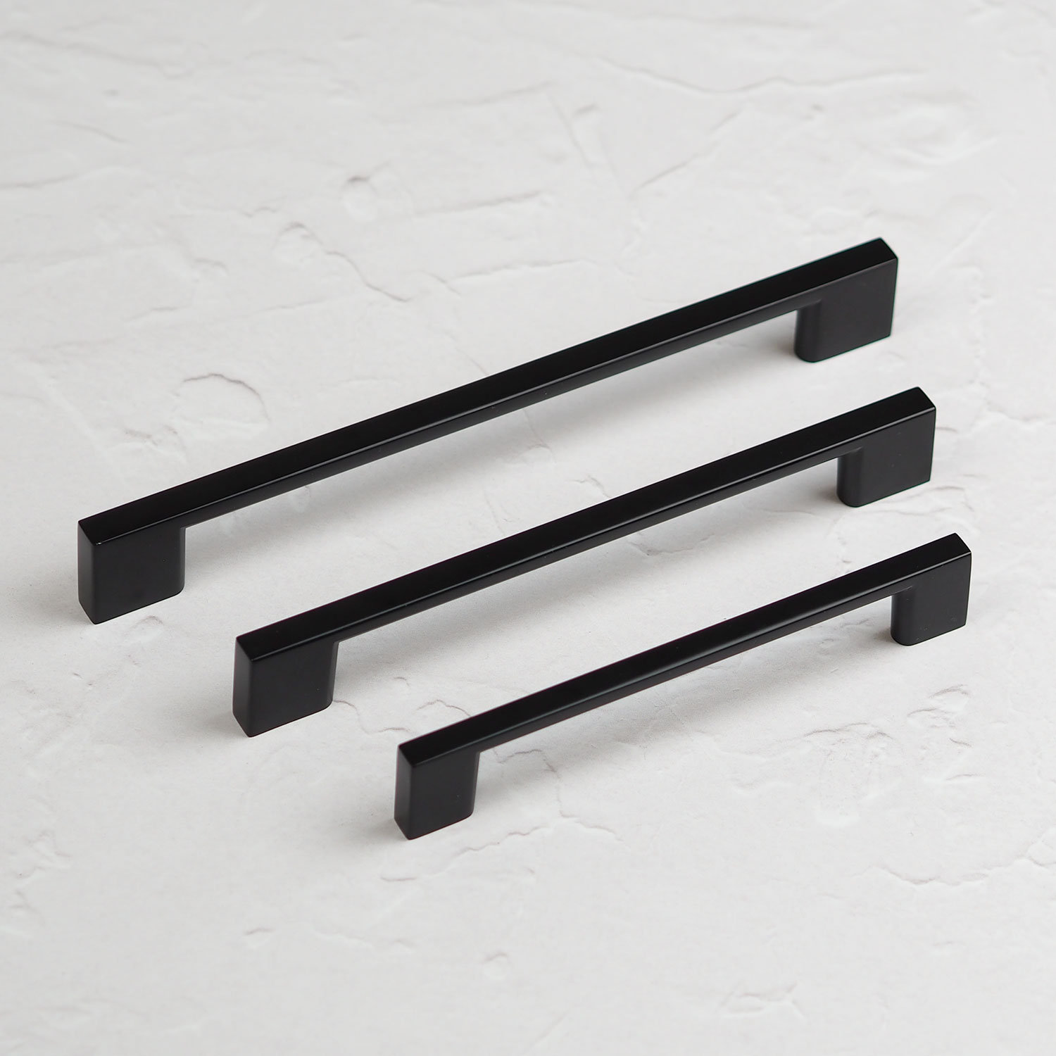 Handle & Home 160mm Square Matt Black Handle | Wayfair.co.uk