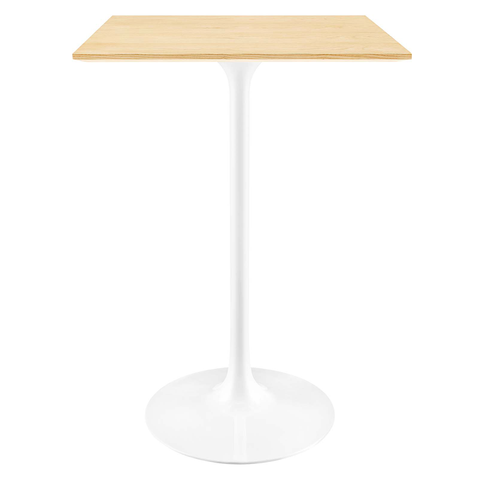 Everly Quinn Lippa 28" Square Wood Grain Bar Table | Wayfair