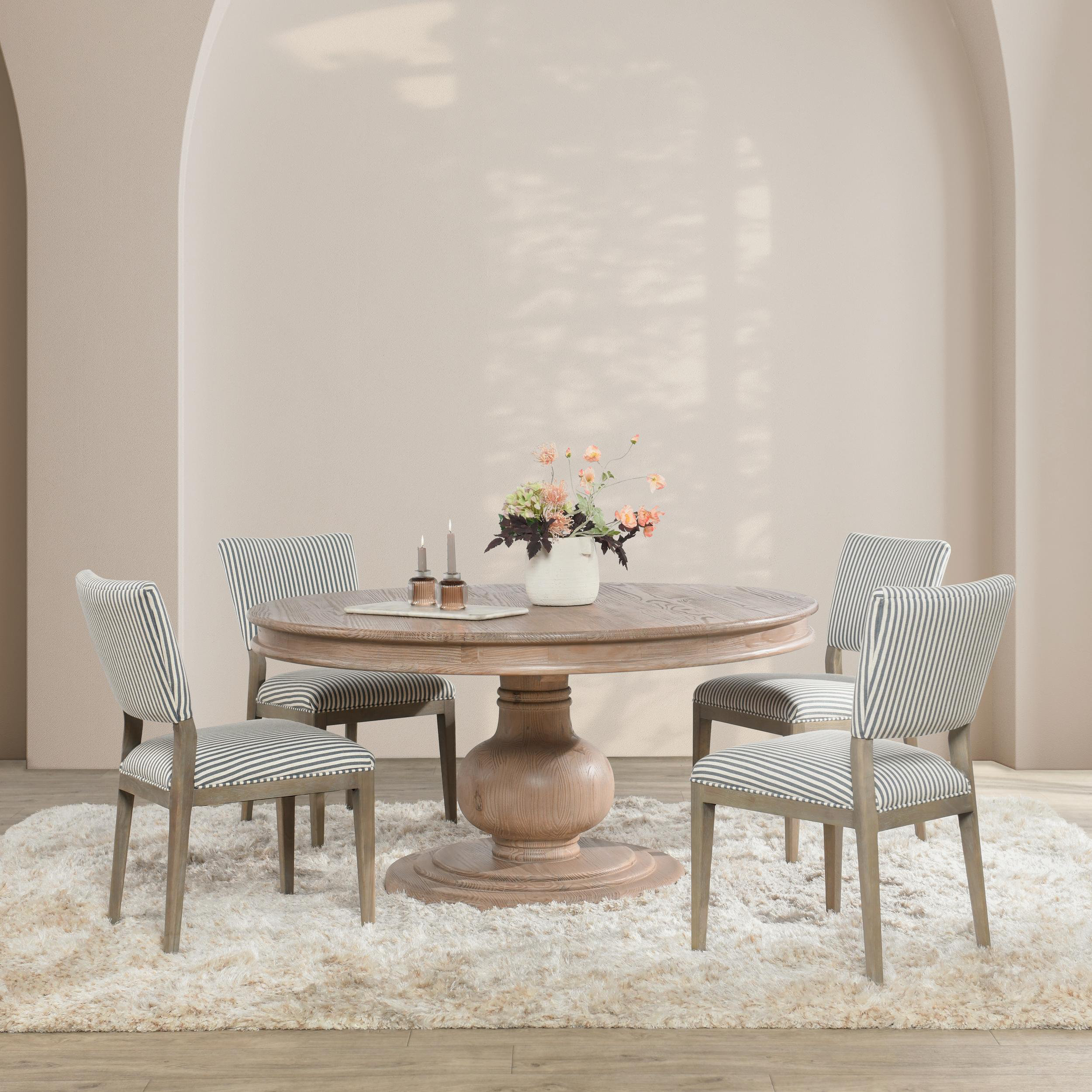 Birch Lane™ Dadeville Round Solid Wood Dining Table & Reviews | Wayfair