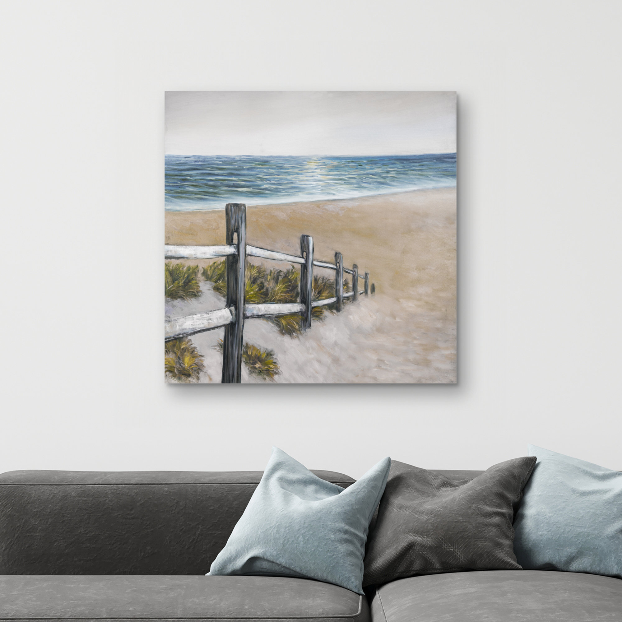 Begin Edition International Inc. Soft seaside - 32"x32" art on canvas ...