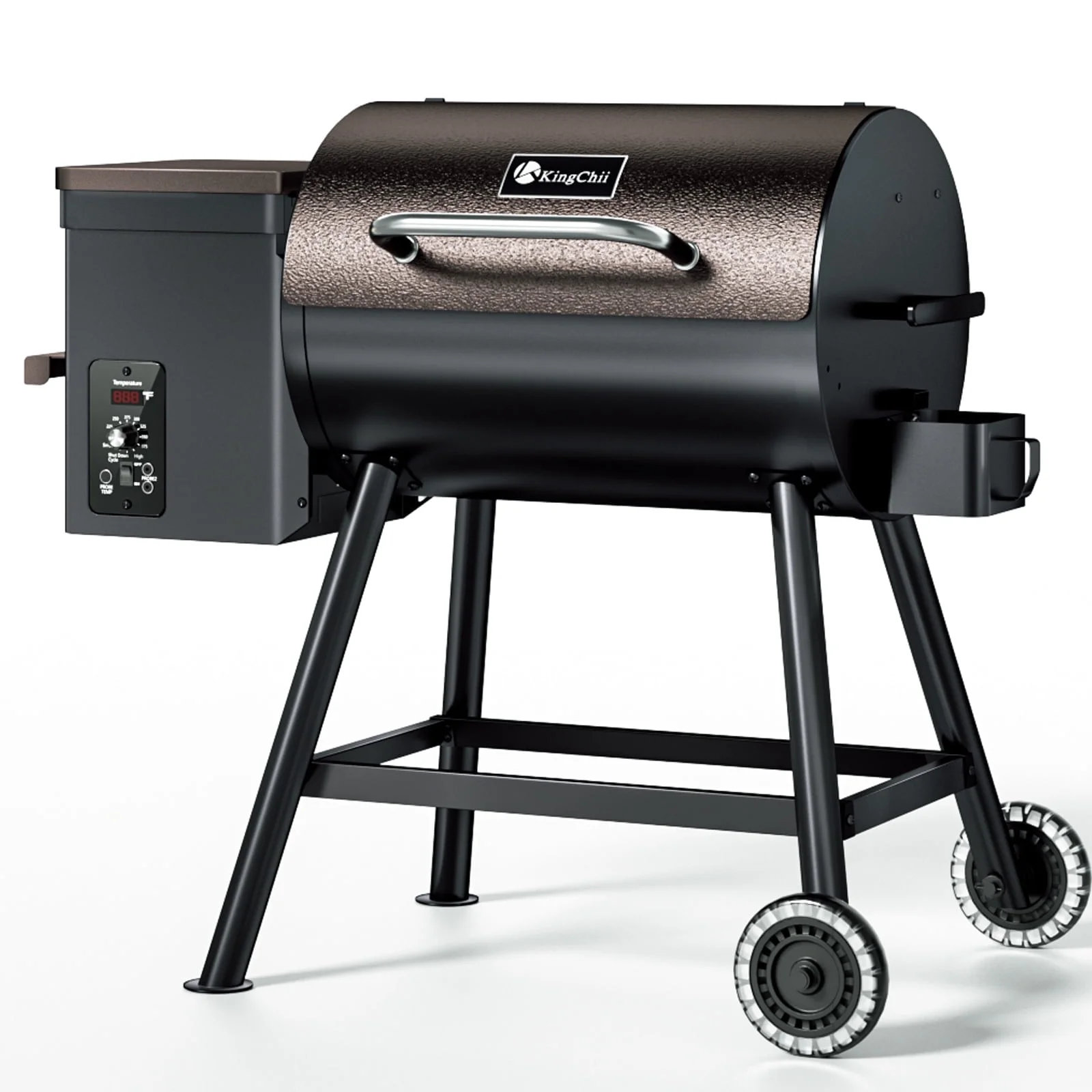 Kingchii 456 SQ.IN Wood Pellet Grill Smoker With Auto Temperature ...