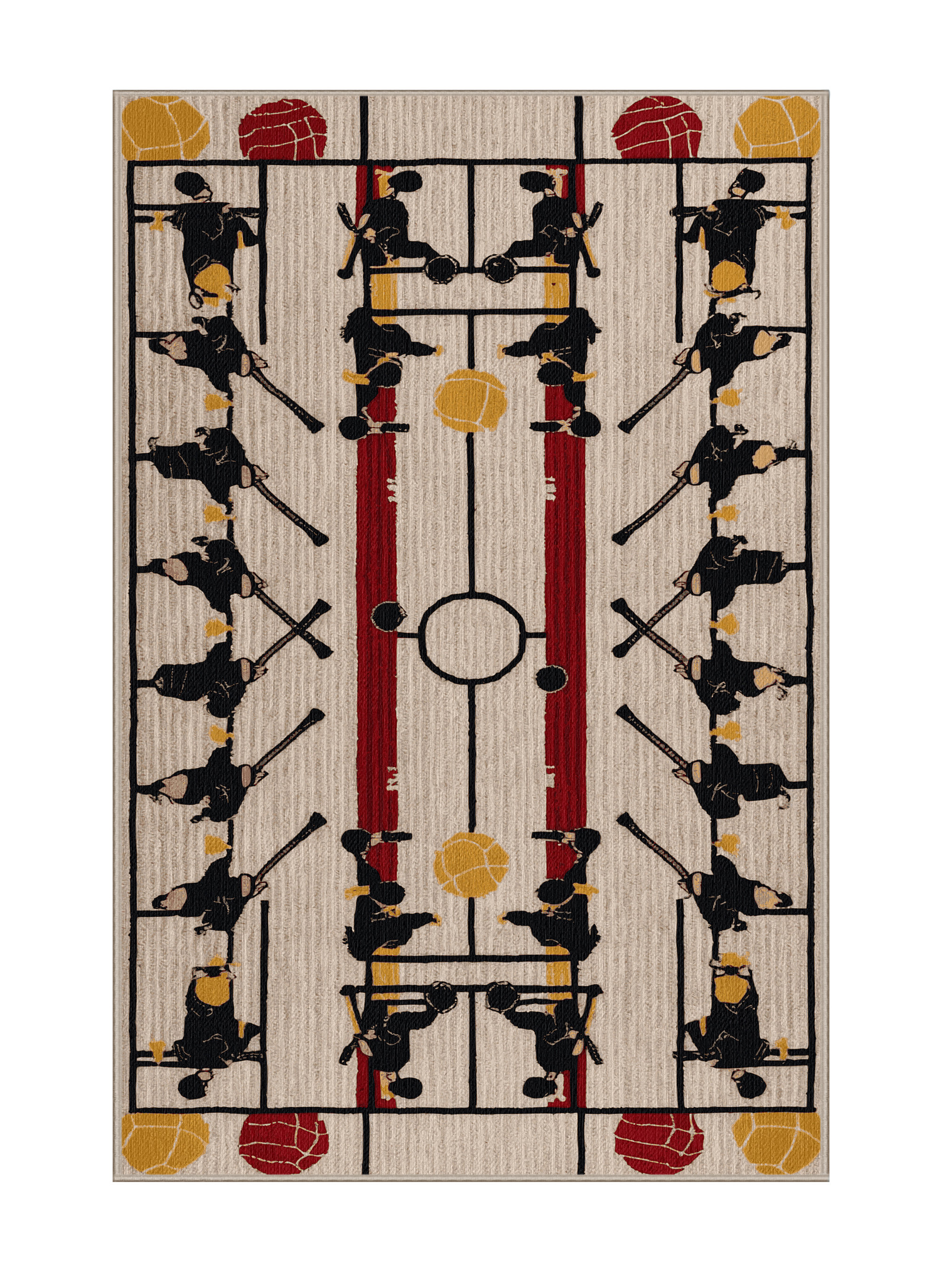 Hokku Designs Washable Floorball Sports Area Rug | Wayfair