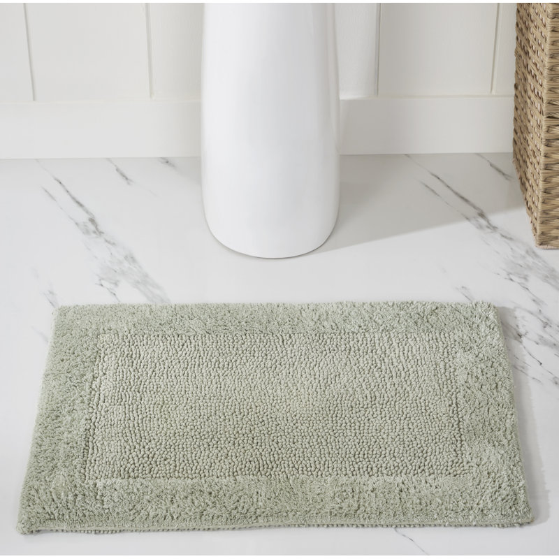Everly Quinn Jasmyne Premium 100% Cotton Tufted Reversible Bath Rug ...