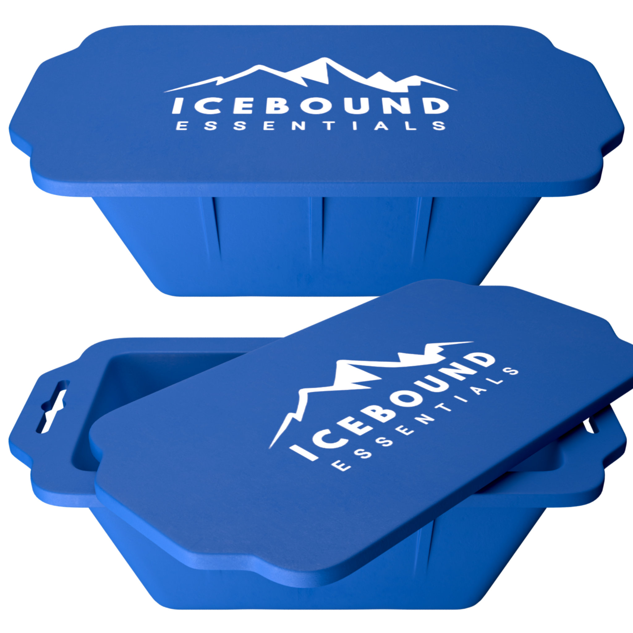 Ebern Designs Large Ice Block Mold - 1.8L, Blue 2-pack | Wayfair