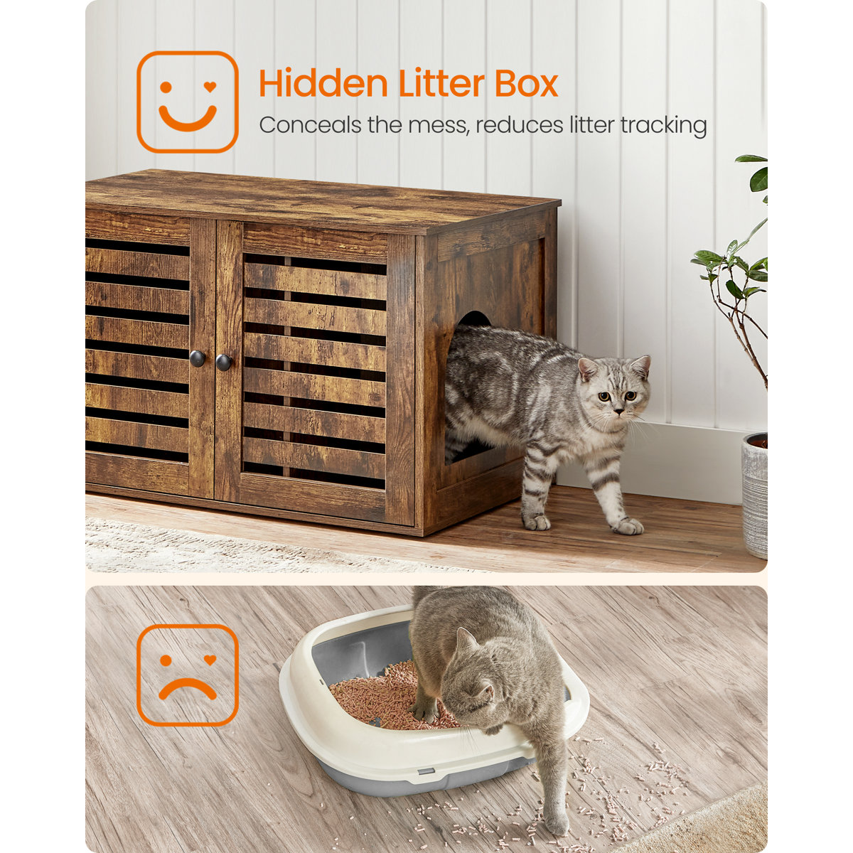 FEANDREA Litter Box Enclosure & Reviews | Wayfair.co.uk
