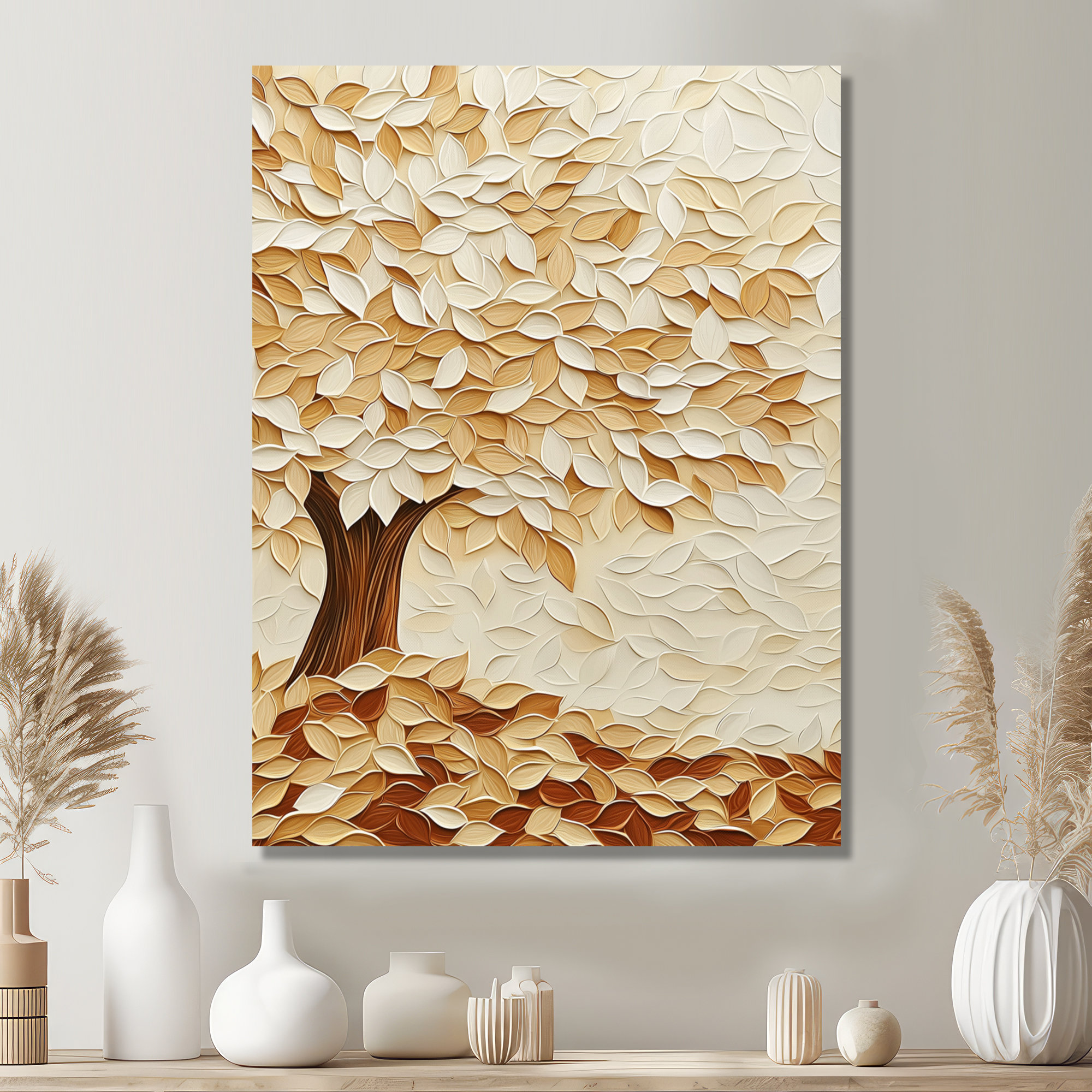 Union Rustic Autumn Harvest Glow Chestnut Tree I - Tree Chestnut Wall ...