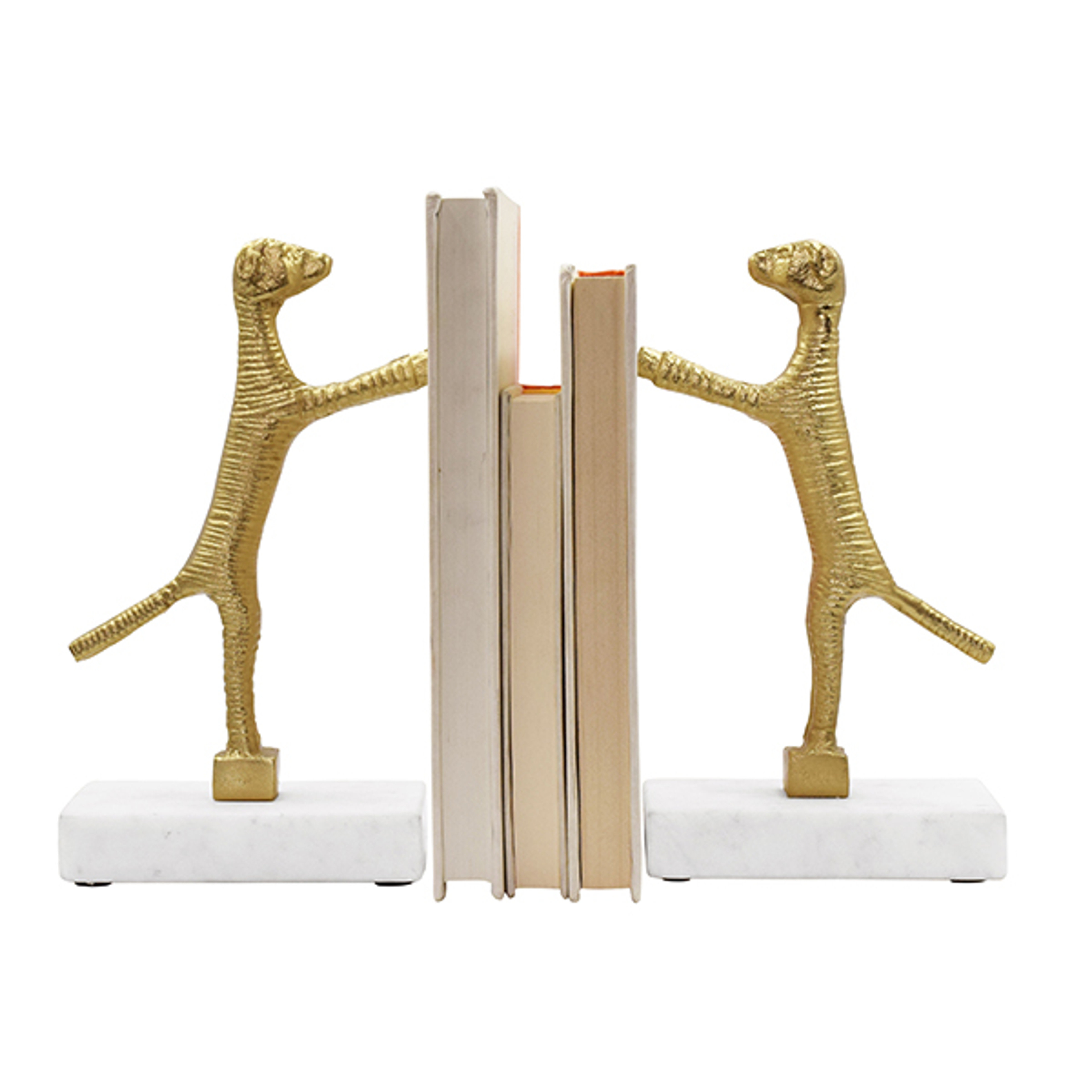 Worlds Away Doggo Modern & Contemporary Bookends | Wayfair