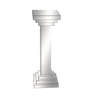 Mercer41 Newcastleton Silver Wood Mirrored Pedestal Table 12" x 12" x ...