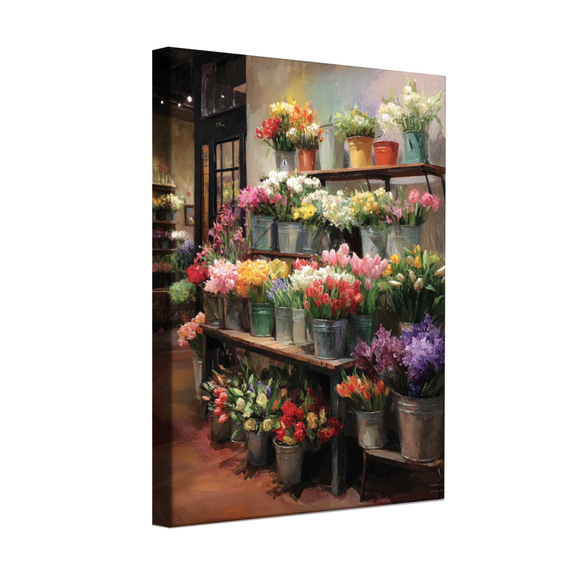 Canora Grey Plants & Flowers Flower Shop Display With Colorful Bouquets ...