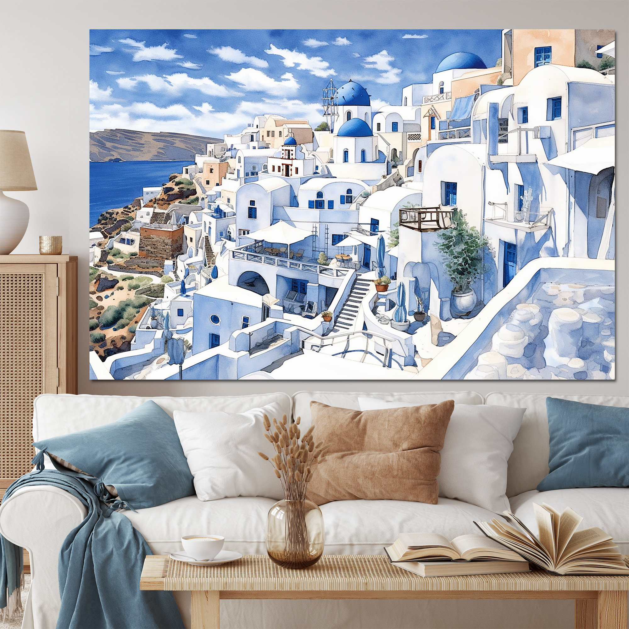 Latitude Run® Greek Santorini Odyssey I - Greece Canvas Wall Art | Wayfair
