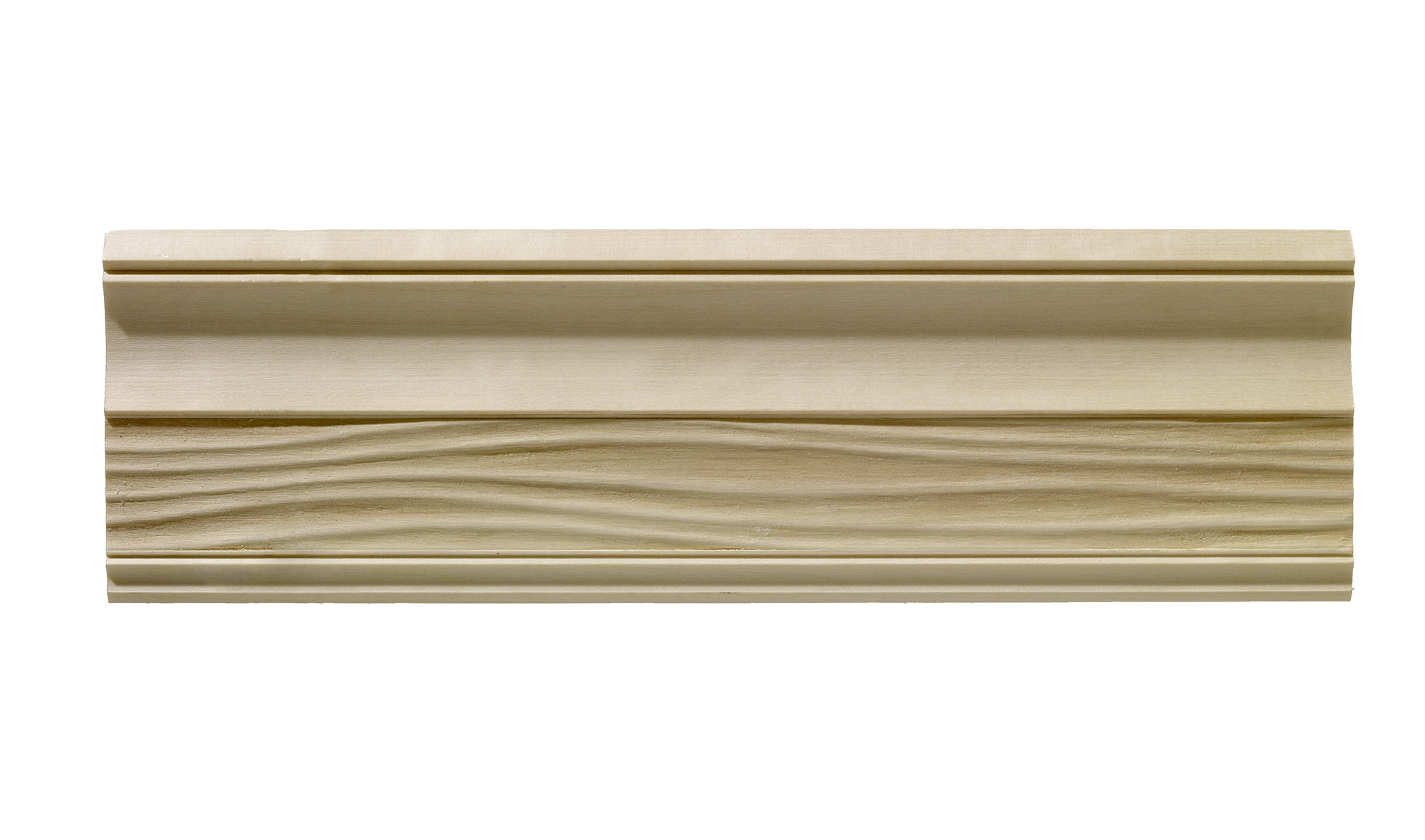 Ornamental Mouldings Hardwood Wave Moulding 3.75" H x 96" W x 0.5" D ...