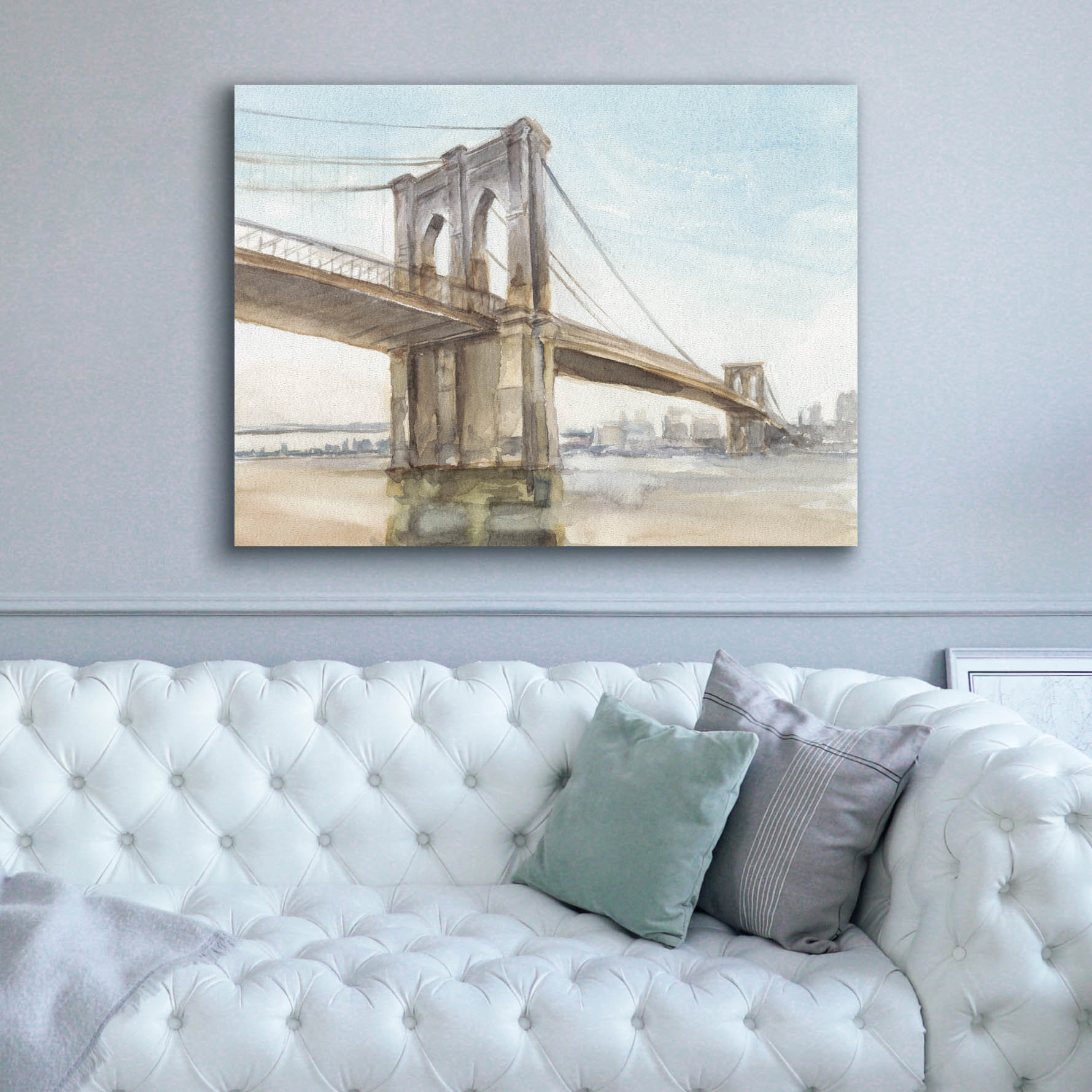 Winston Porter 'Iconic Watercolor Bridge 2' by Ethan Harper Canvas Wall ...