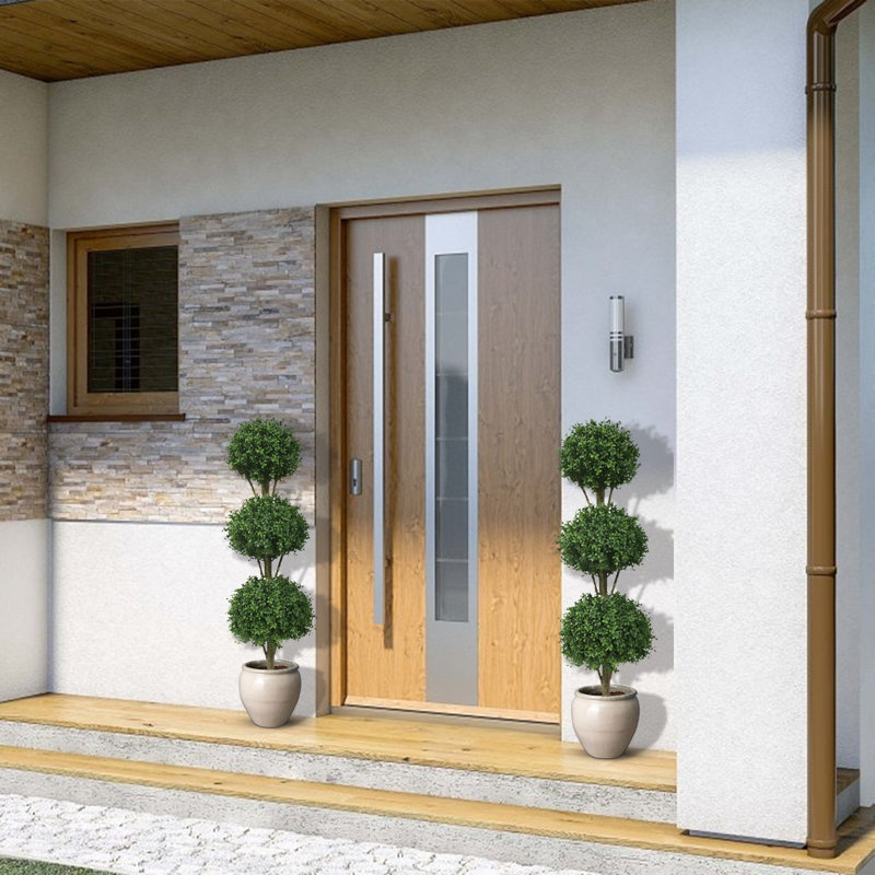 Primrue 2 Pack 46" Artificial Topiary Ball Tree | Wayfair