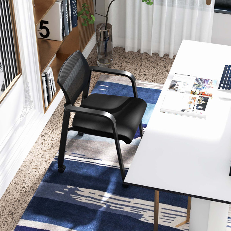 Costway 23" W Stackable Mesh Seat Waiting Room Chair | Wayfair