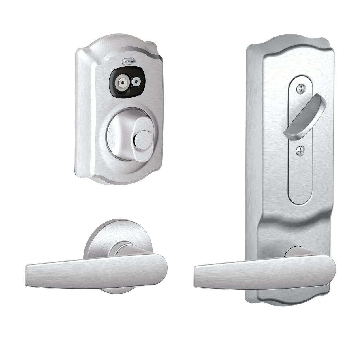 Schlage Complete Jupiter Entry Lever Set with Electronic Deadbolt | Wayfair