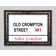 Bright Star Old Crompton Street Signs - Single Picture Frame Art Prints ...