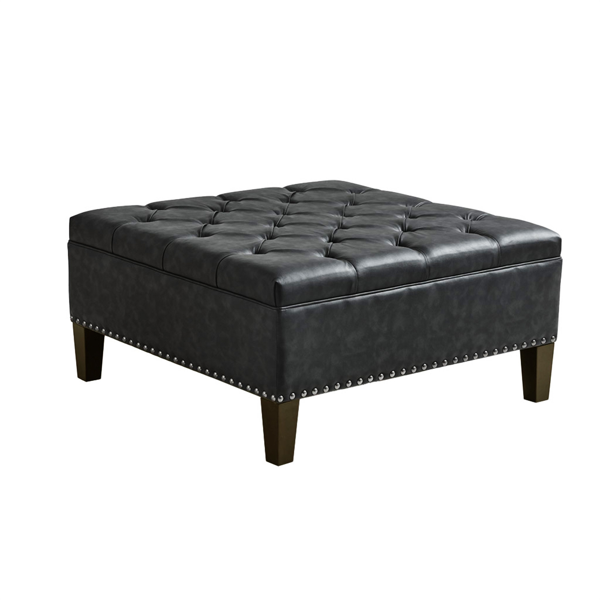 17 Stories Tufted Square Cocktail Ottoman Wayfair